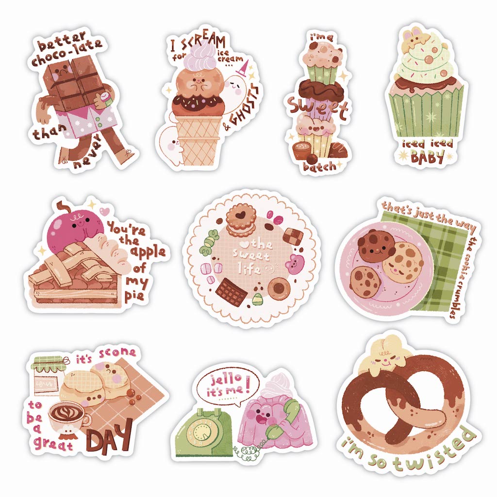 Food Pun Stickers – Big Moods