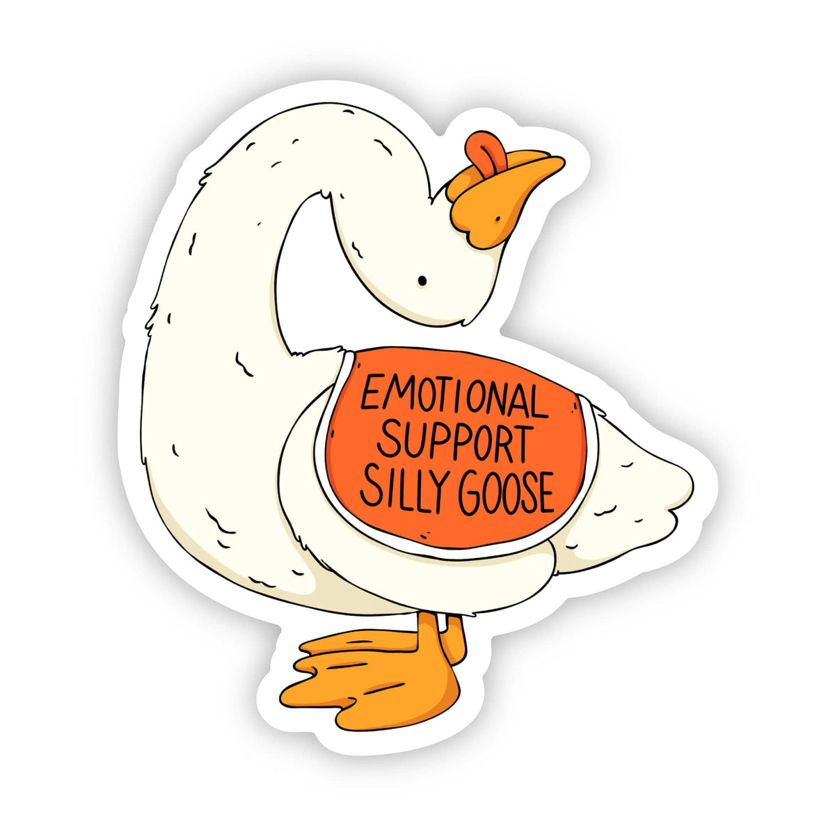 Emotional Support Silly Goose Sticker – Big Moods
