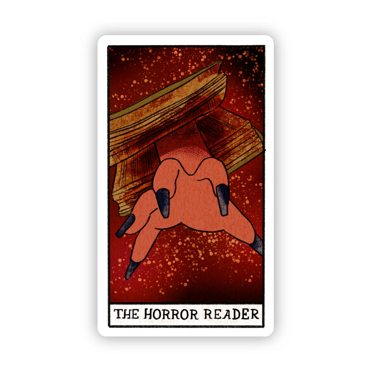 The Horror Reader Book Tarot Card Sticker – Big Moods