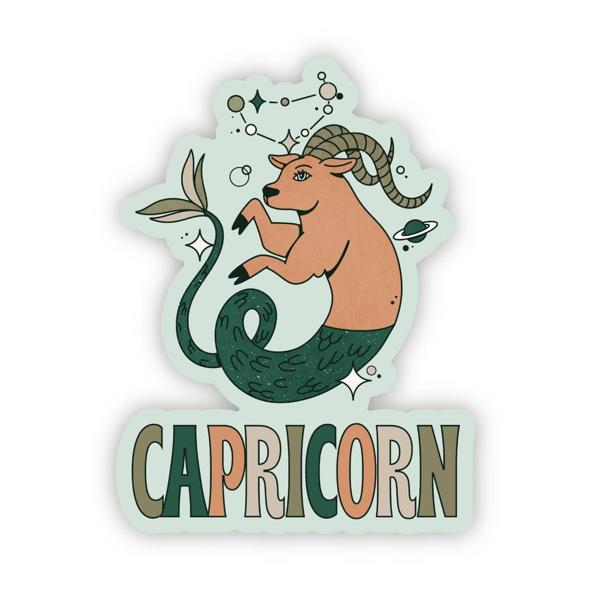 Capricorn Astrology Sign Sticker – Big Moods