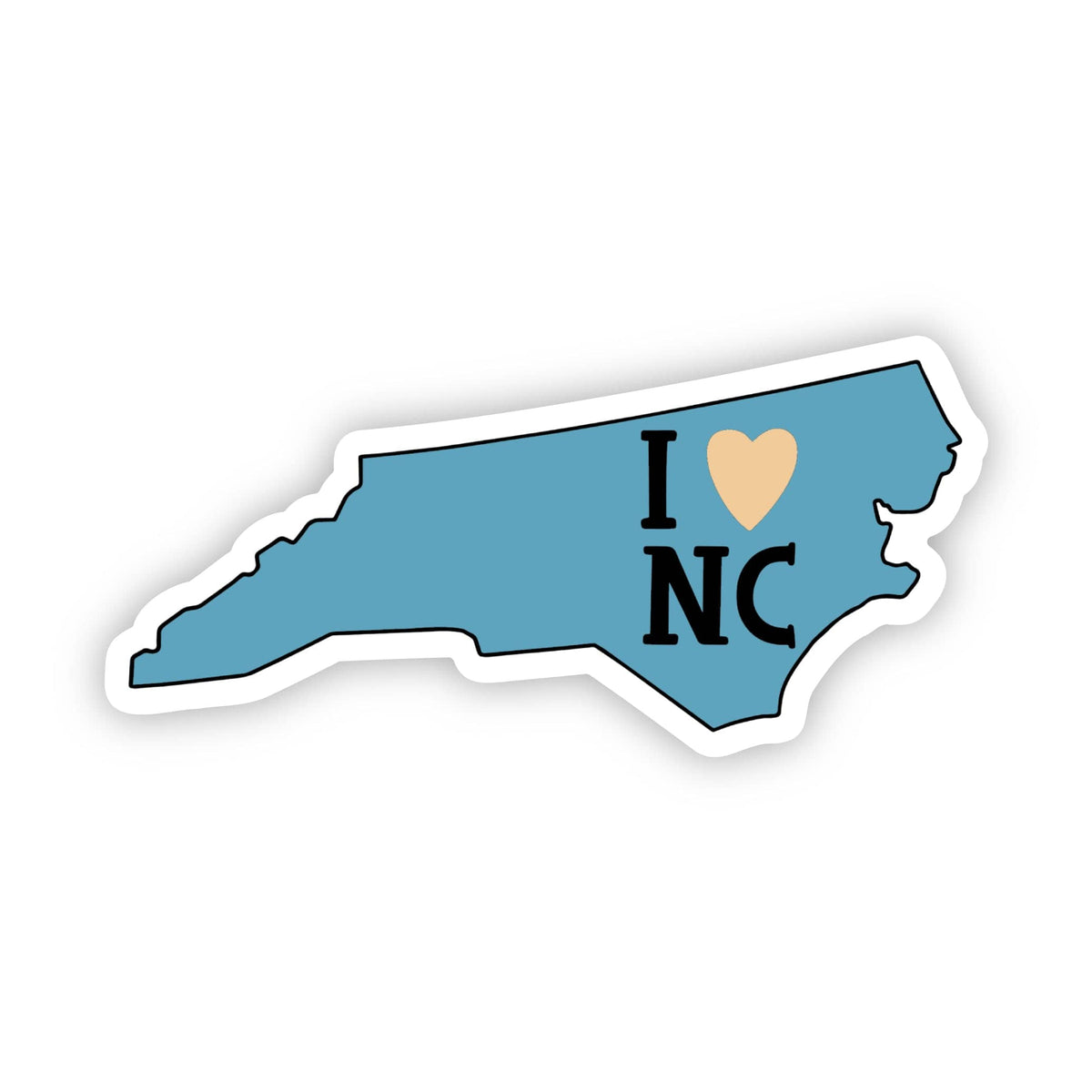 "I Love North Carolina" Sticker – Big Moods