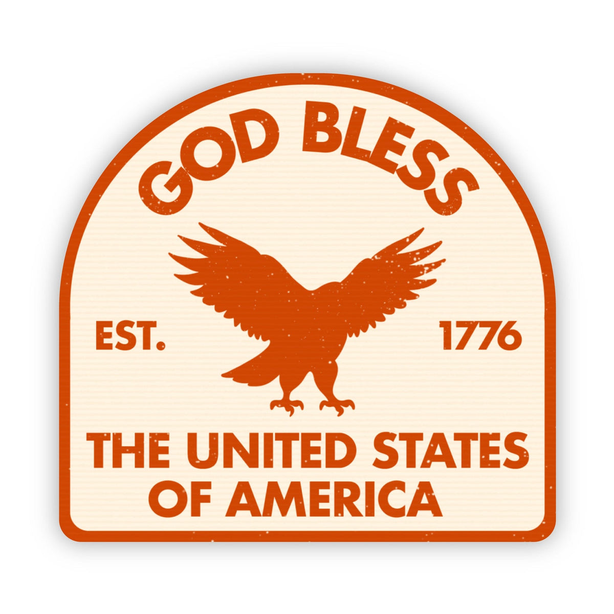 "God Bless The United States Of America" USA Badge Sticker – Big Moods