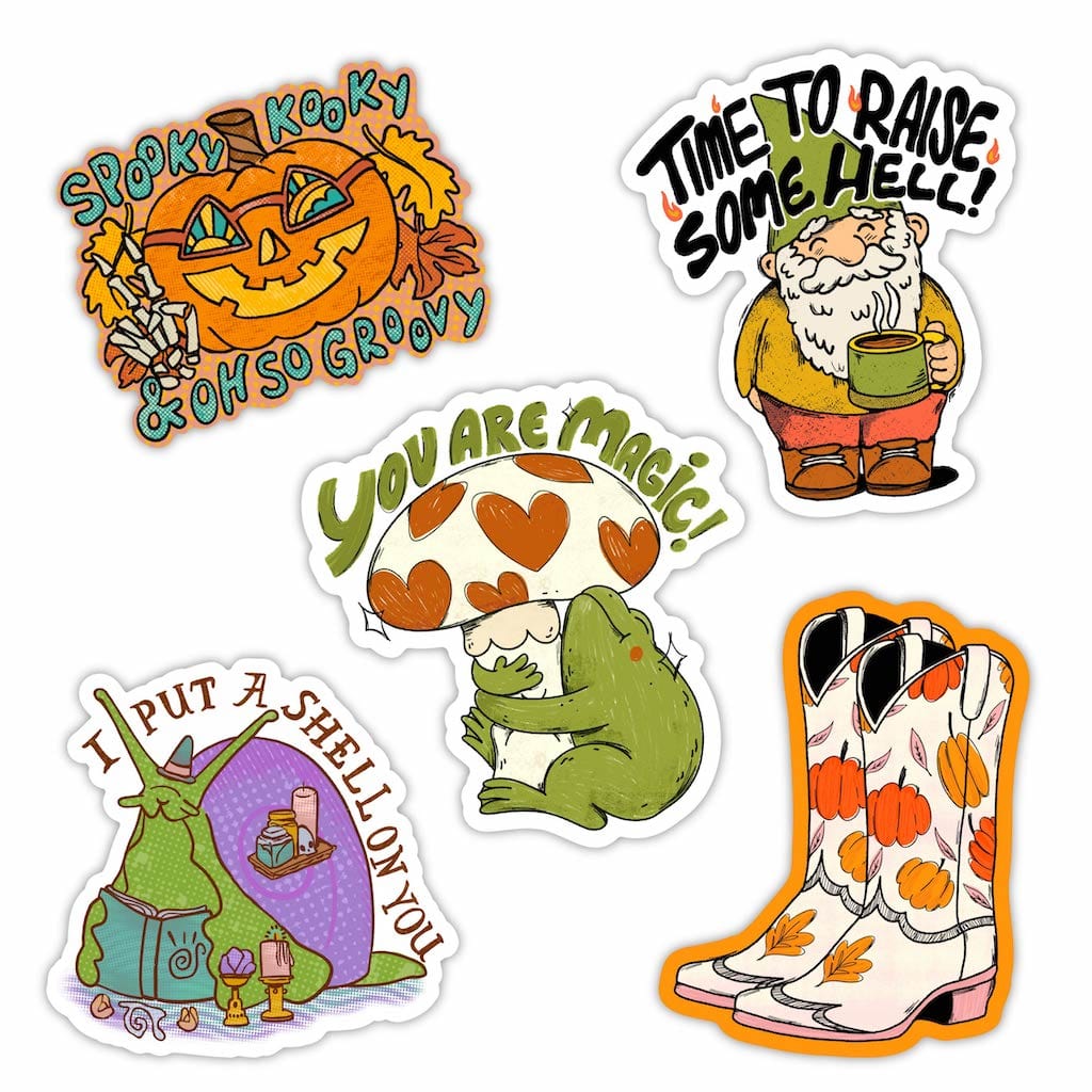 Fall Funny Sticker 5 Pack – Big Moods
