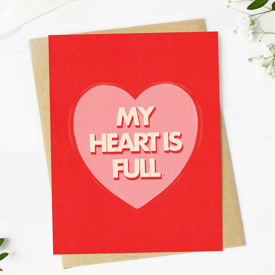 "My heart is full" Valentine's Day Card – Big Moods