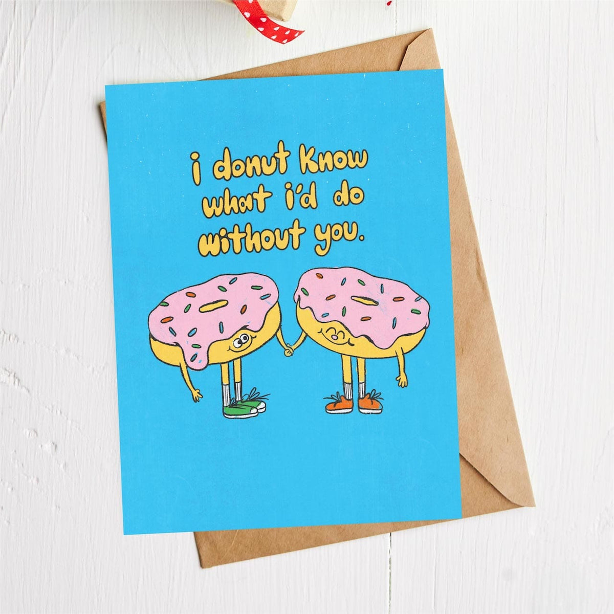 "I donut know what I'd do without you" Valentine's Day Card – Big Moods