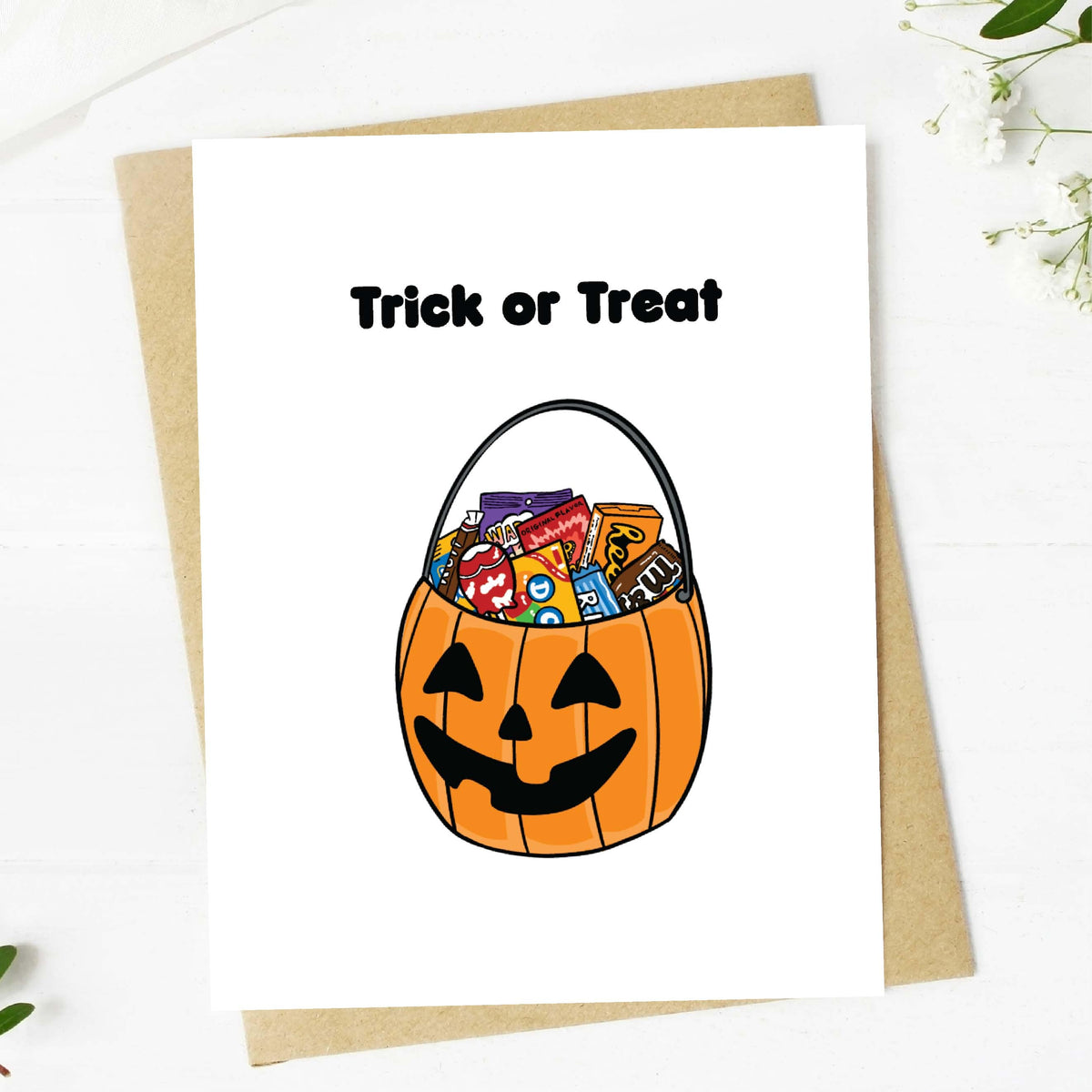 Trick Or Treat Candy Bucket Halloween Card – Big Moods