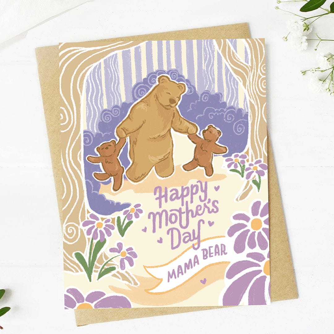 "Happy Mother's Day Mama Bear" Cute Bears Card – Big Moods