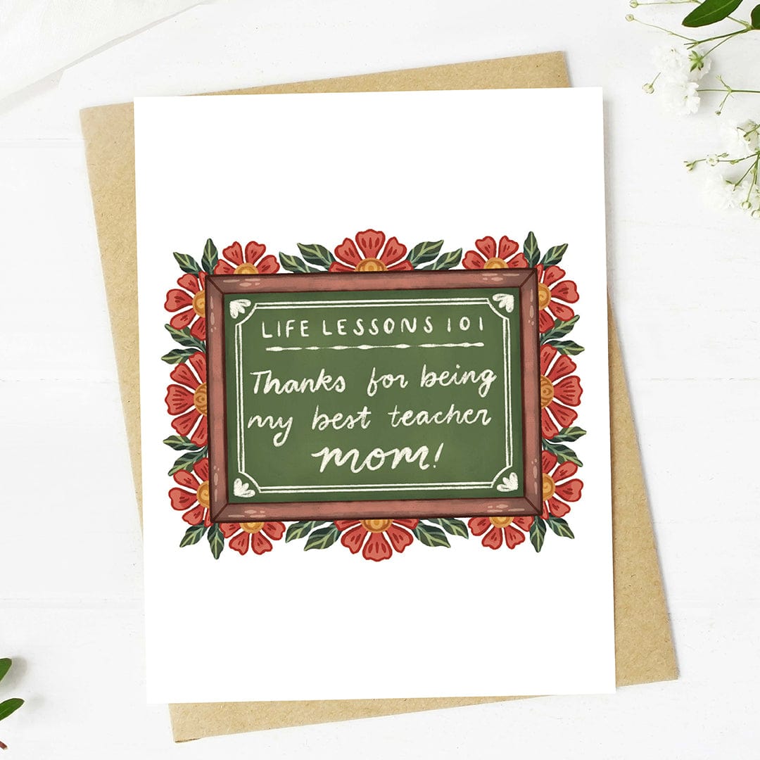 "Thanks for being my best teacher" Mother's Day Card – Big Moods