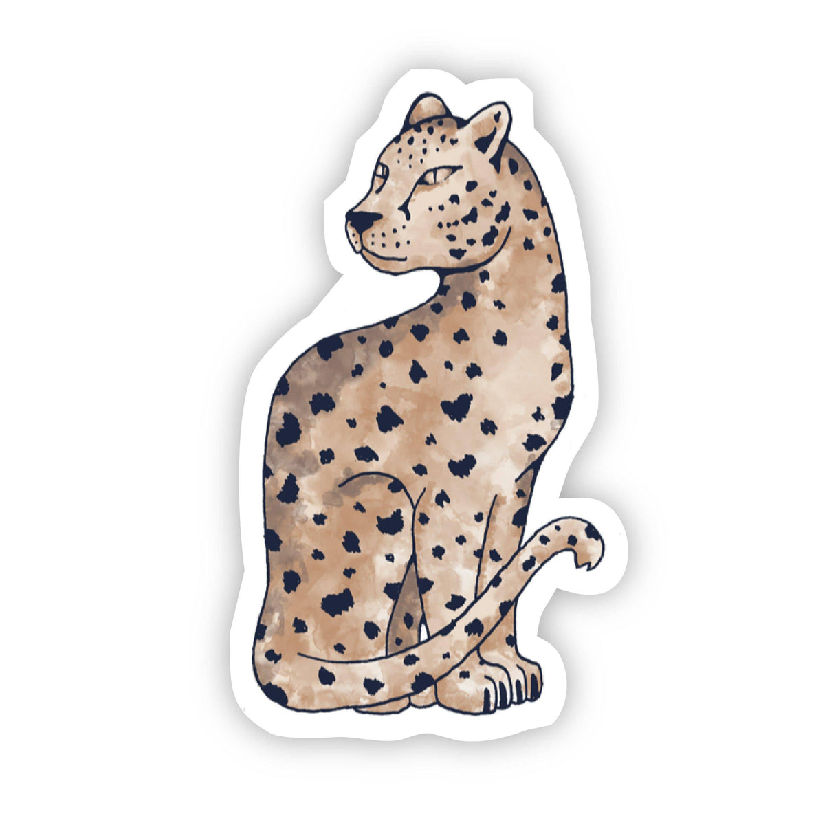 Leopard Watercolor Sticker – Big Moods