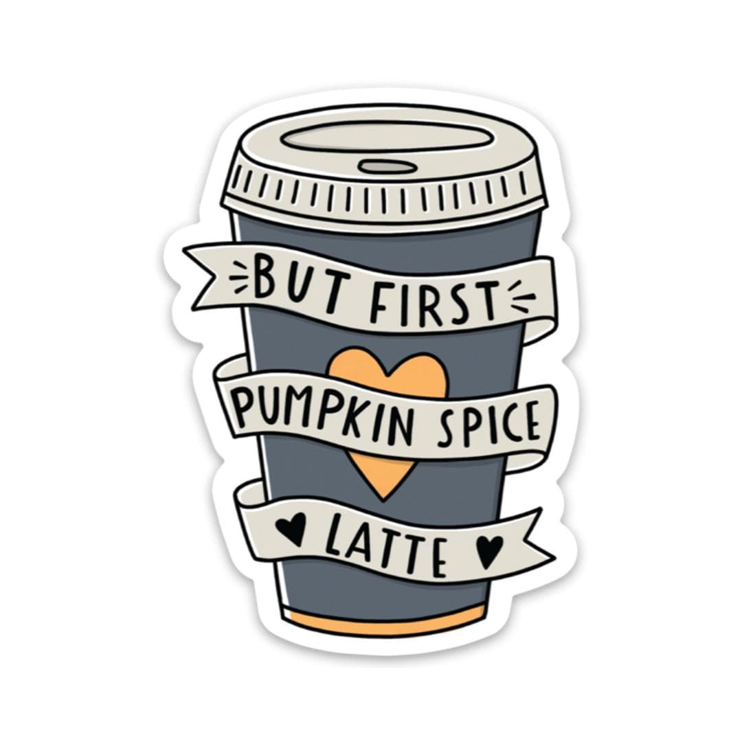 Pumpkin spice latte - Limited Fall edition sticker – Big Moods