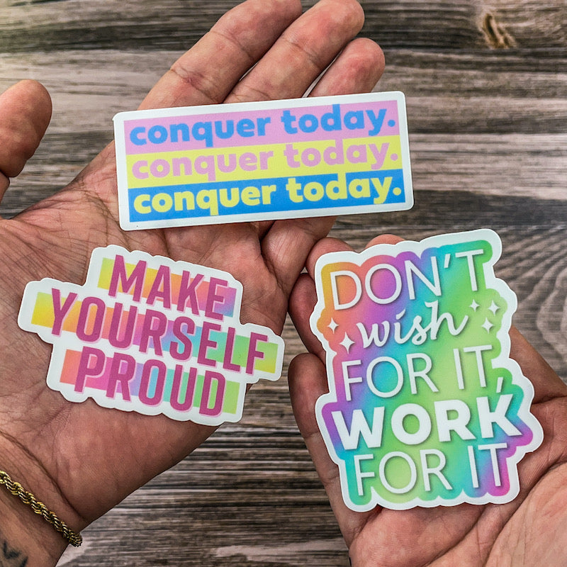 Gym/Motivational Stickers – Big Moods