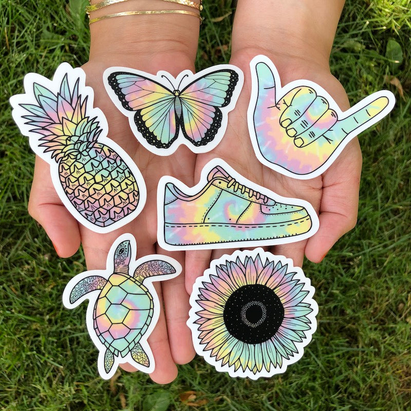 Tie Dye Stickers – Big Moods