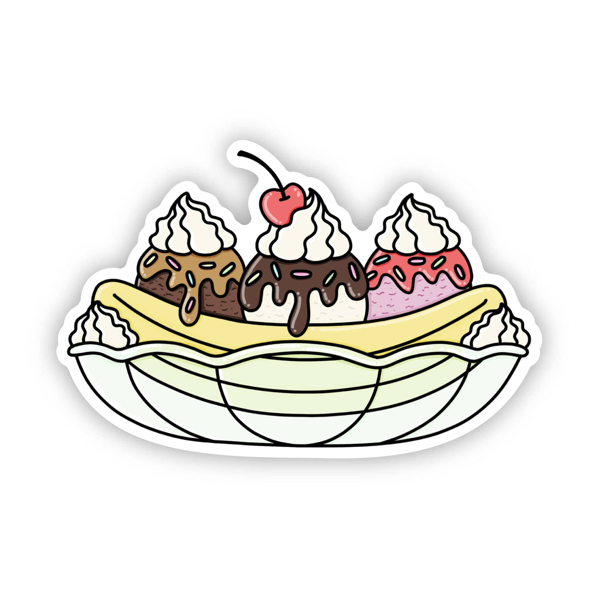 Banana Split Sticker – Big Moods