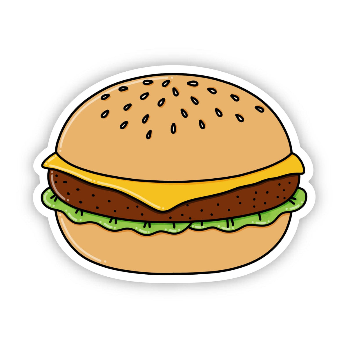 Cheeseburger Sticker – Big Moods