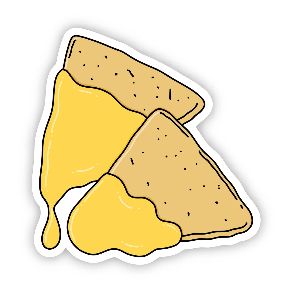 Cheesy Nachos Sticker – Big Moods