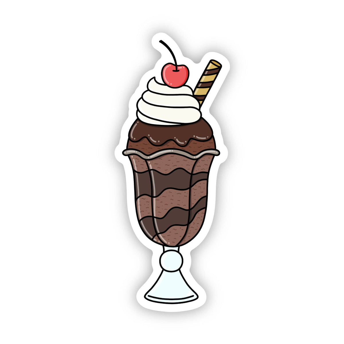 Chocolate Sundae Sticker – Big Moods