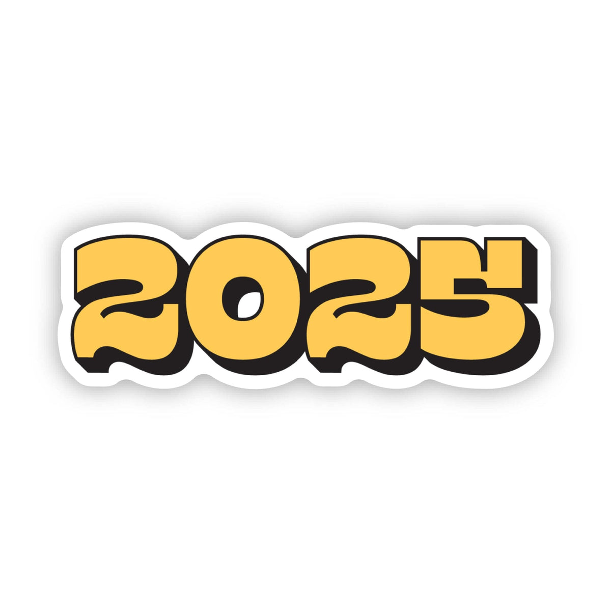 2025 Yellow Text Graduation Sticker – Big Moods