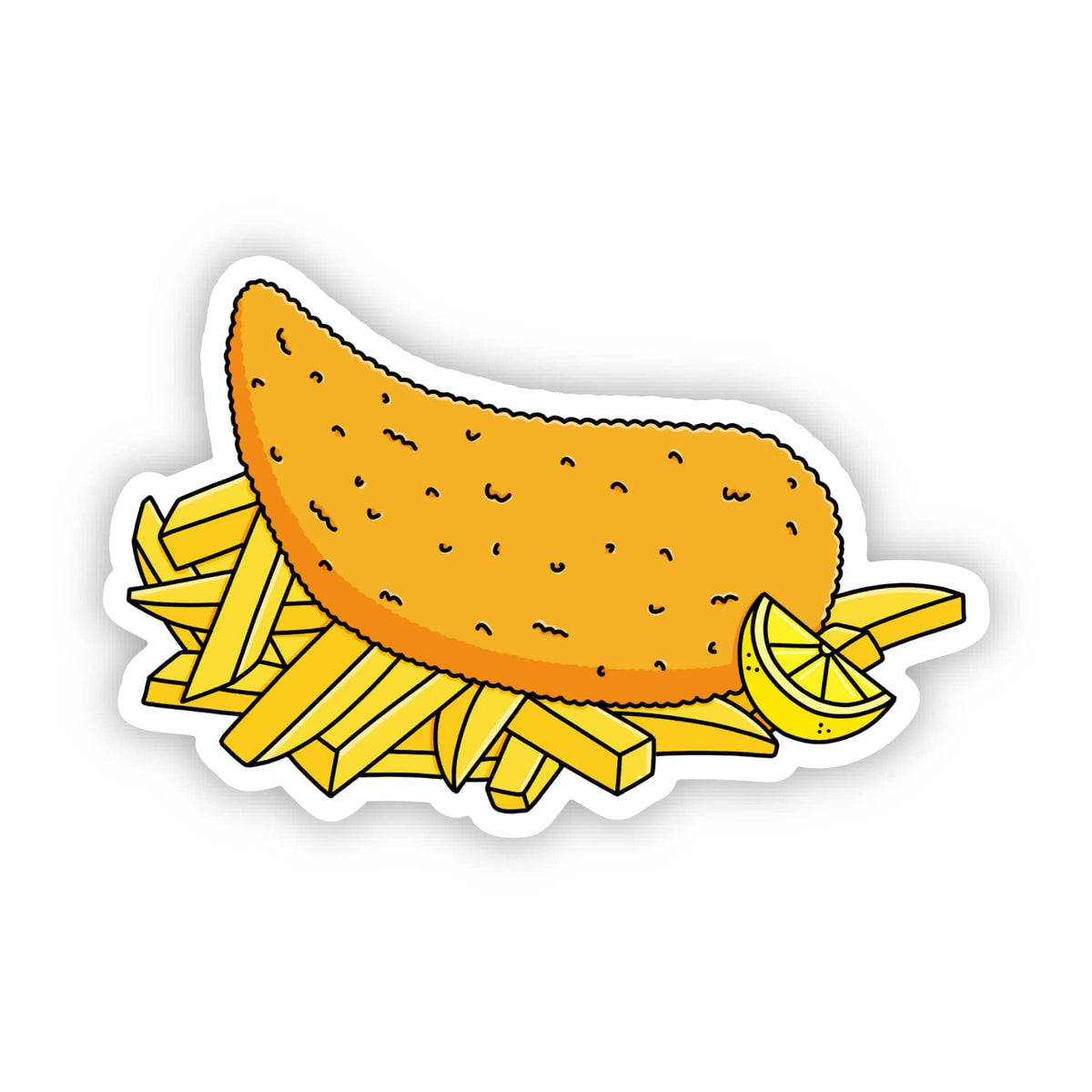 Fish and Chips Sticker – Big Moods