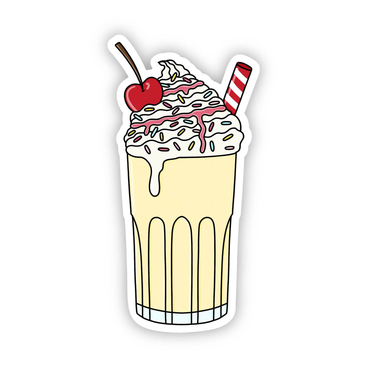 Vanilla Milkshake Sticker – Big Moods