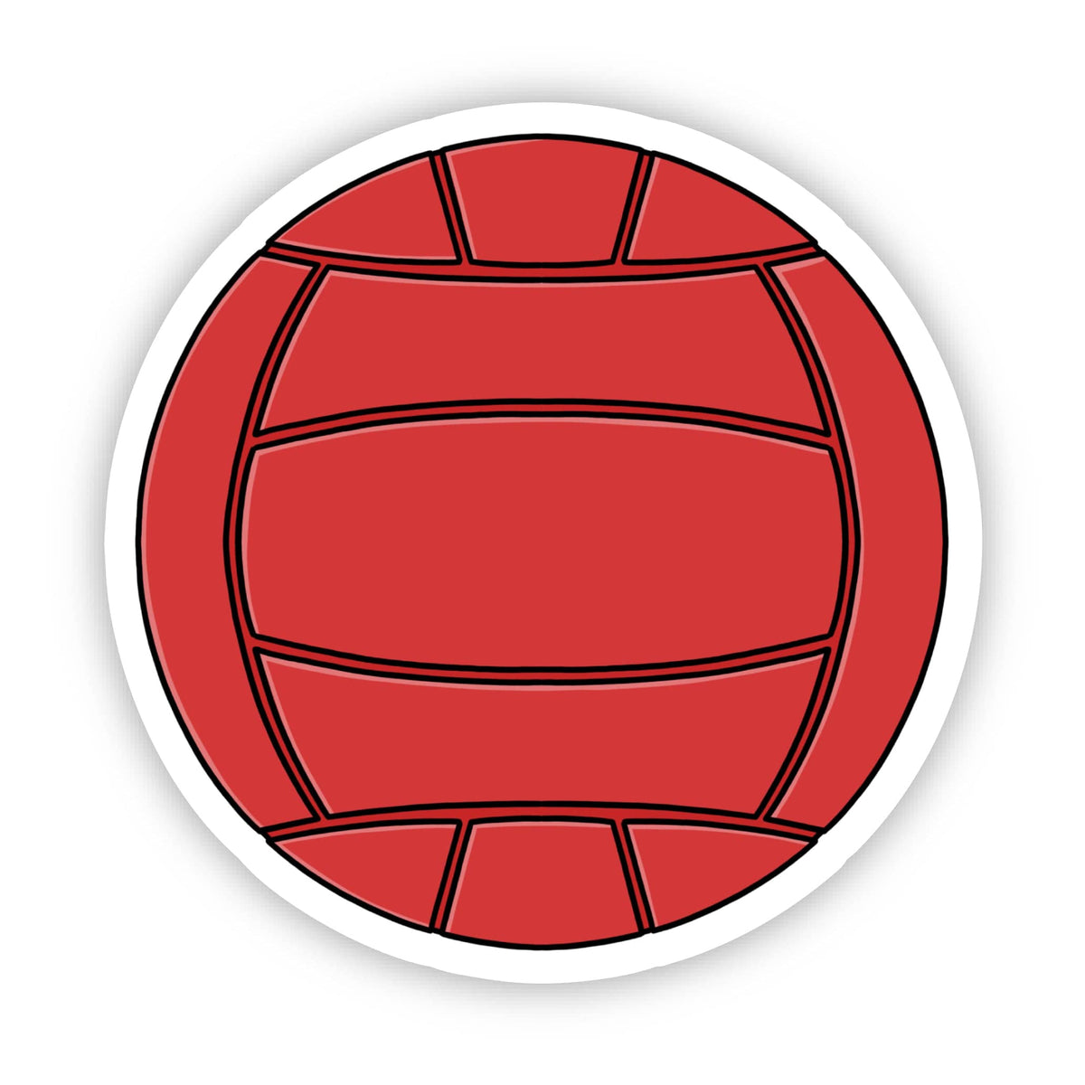 Red Dodgeball Sticker – Big Moods