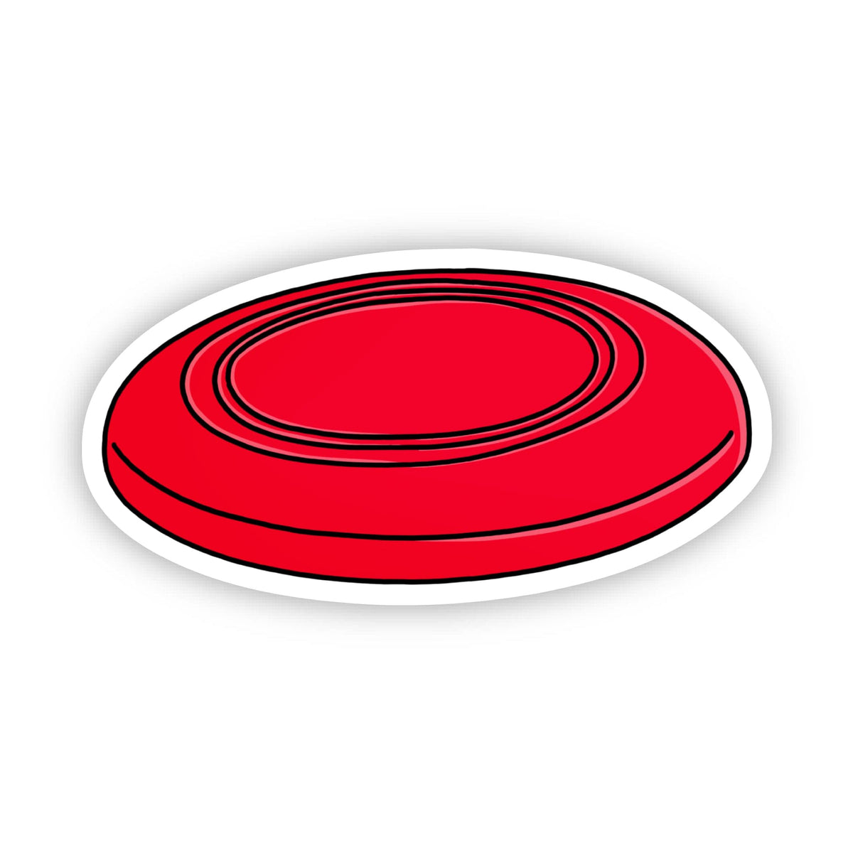 Red Frisbee Sticker – Big Moods