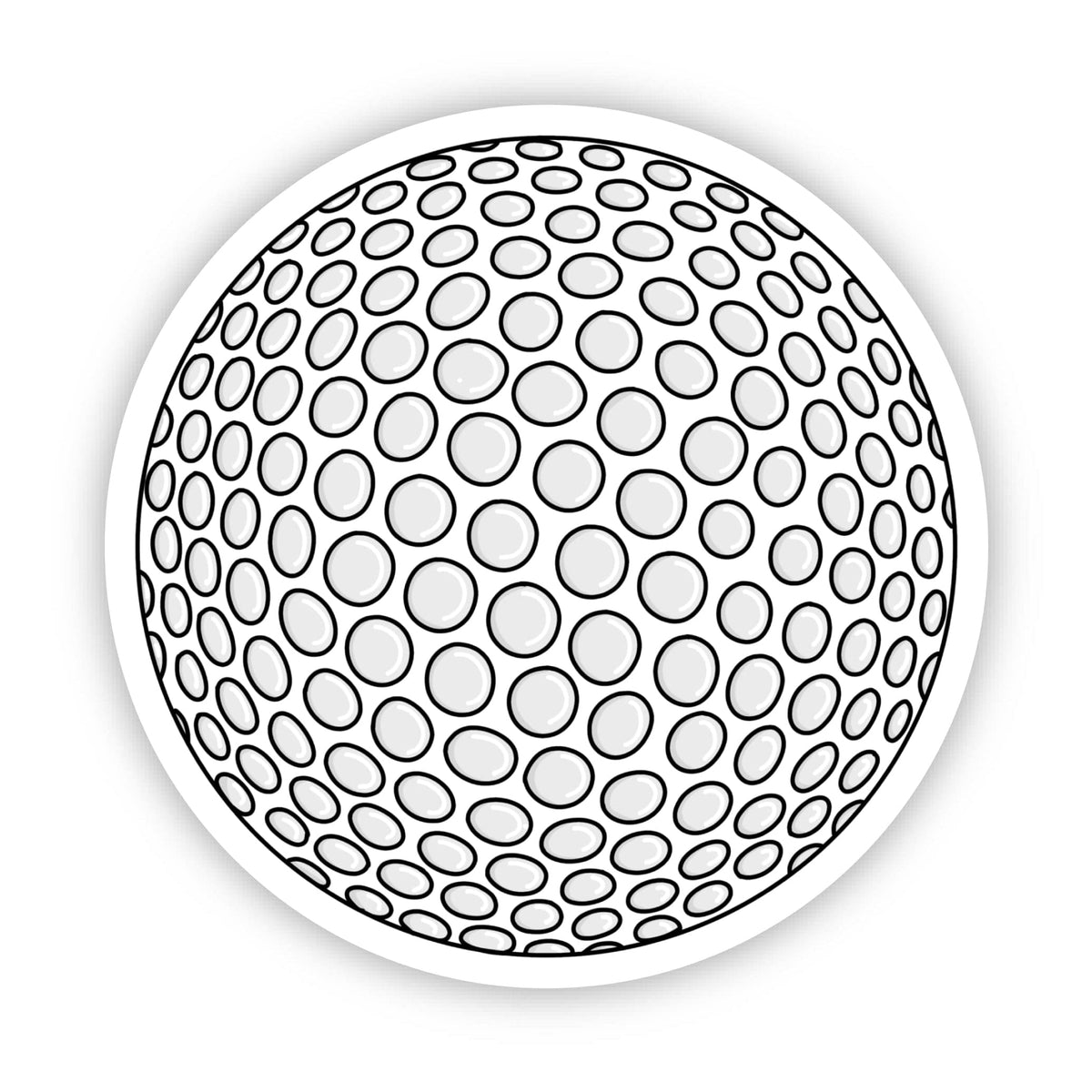 Classic Golf Ball Sticker – Big Moods