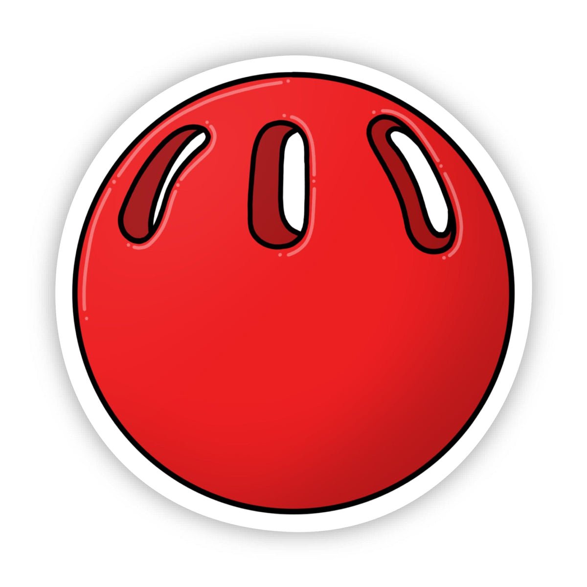 Red Wiffle Ball Sticker – Big Moods