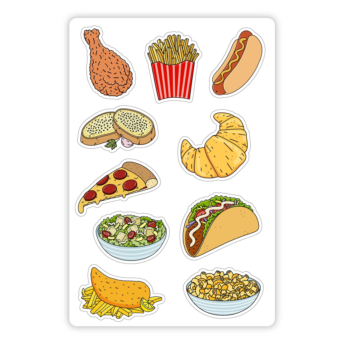 World Foods Mini Sticker Sheet – Big Moods