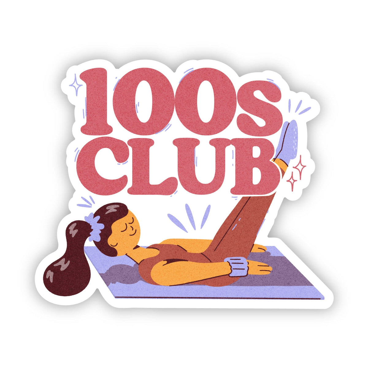 100s Club Pilates Sticker – Big Moods