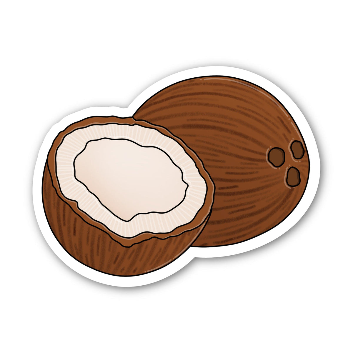 Coconut Sticker – Big Moods