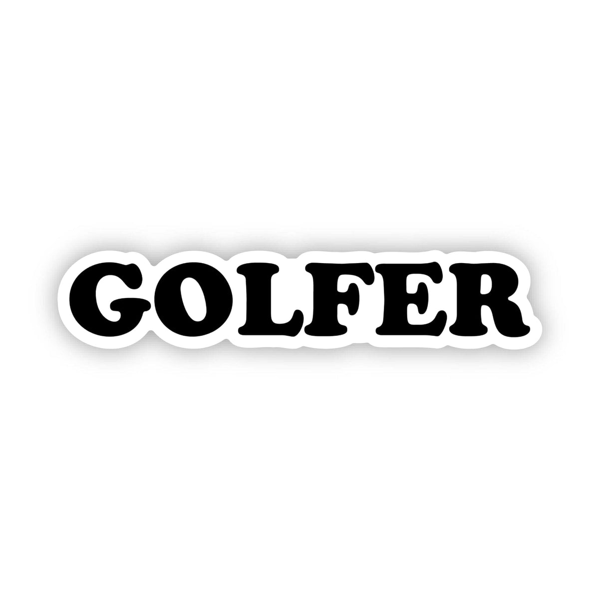 Golfer Text Sticker – Big Moods