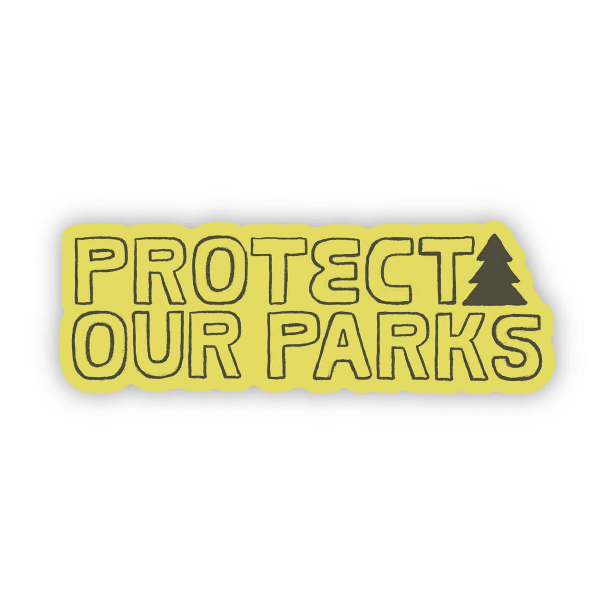Protect Our Parks Yellow Sticker – Big Moods