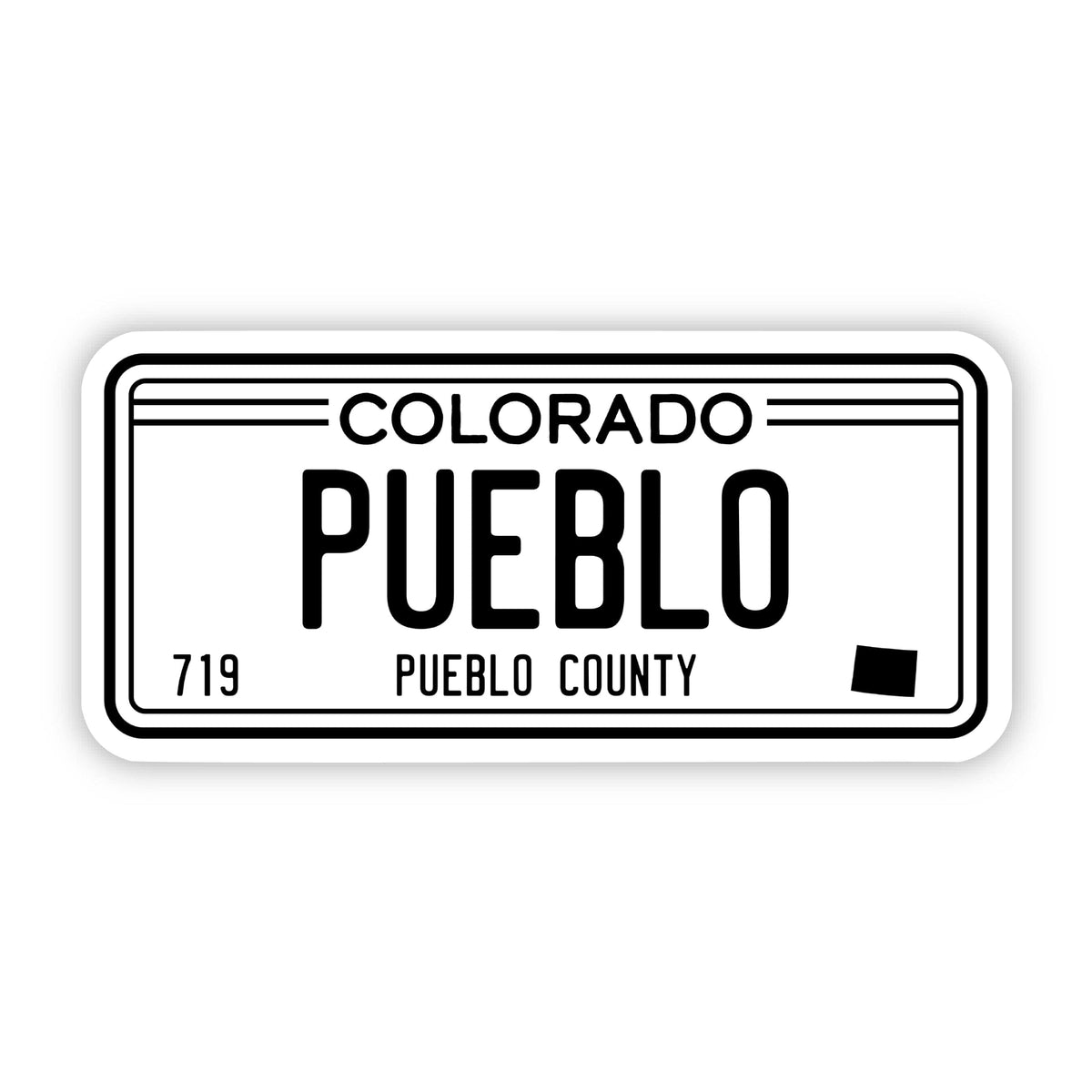 Pueblo Colorado Bumper Sticker (5 inch) – Big Moods