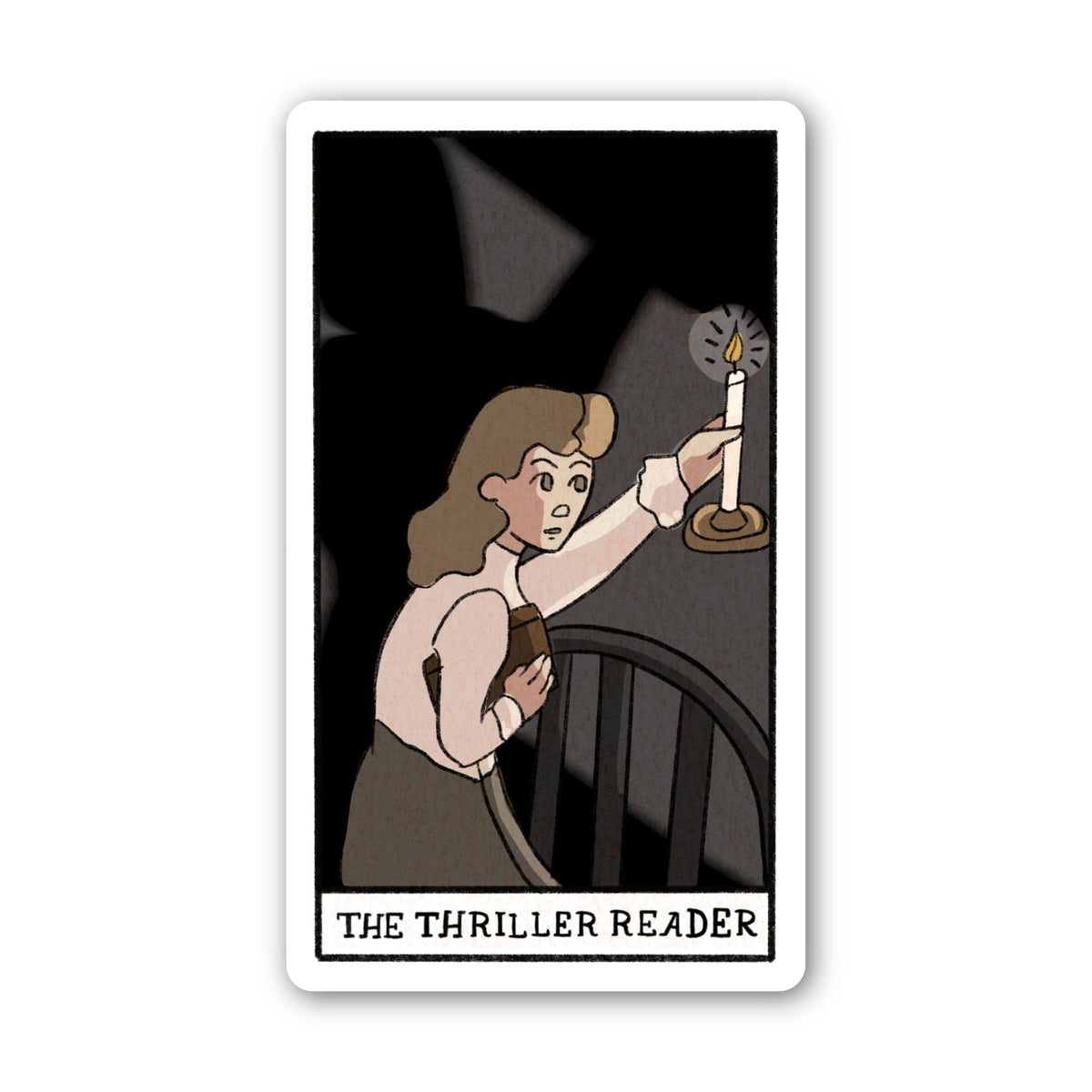 The Thriller Reader Book Tarot Card Sticker – Big Moods