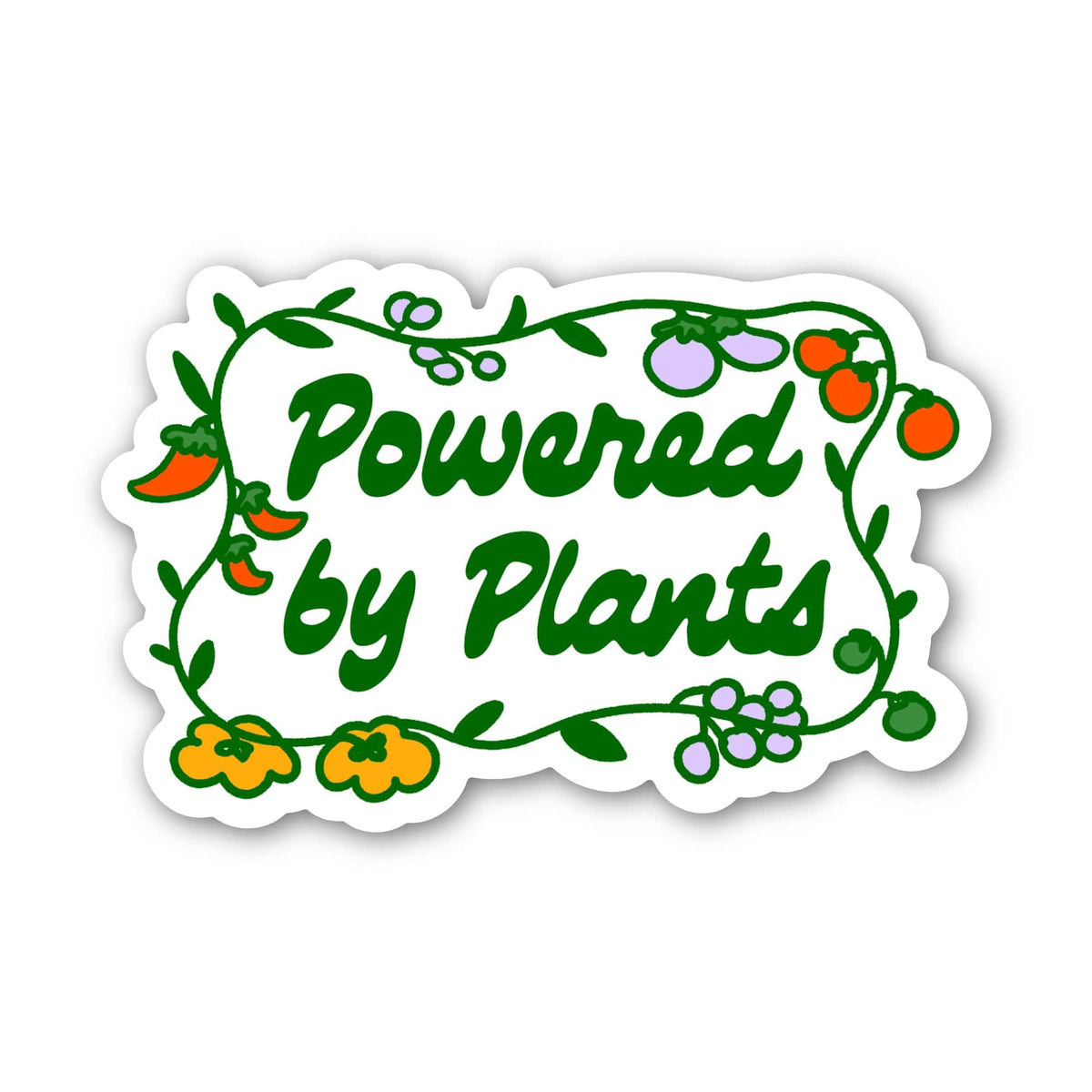Powered By Plants Sticker – Big Moods