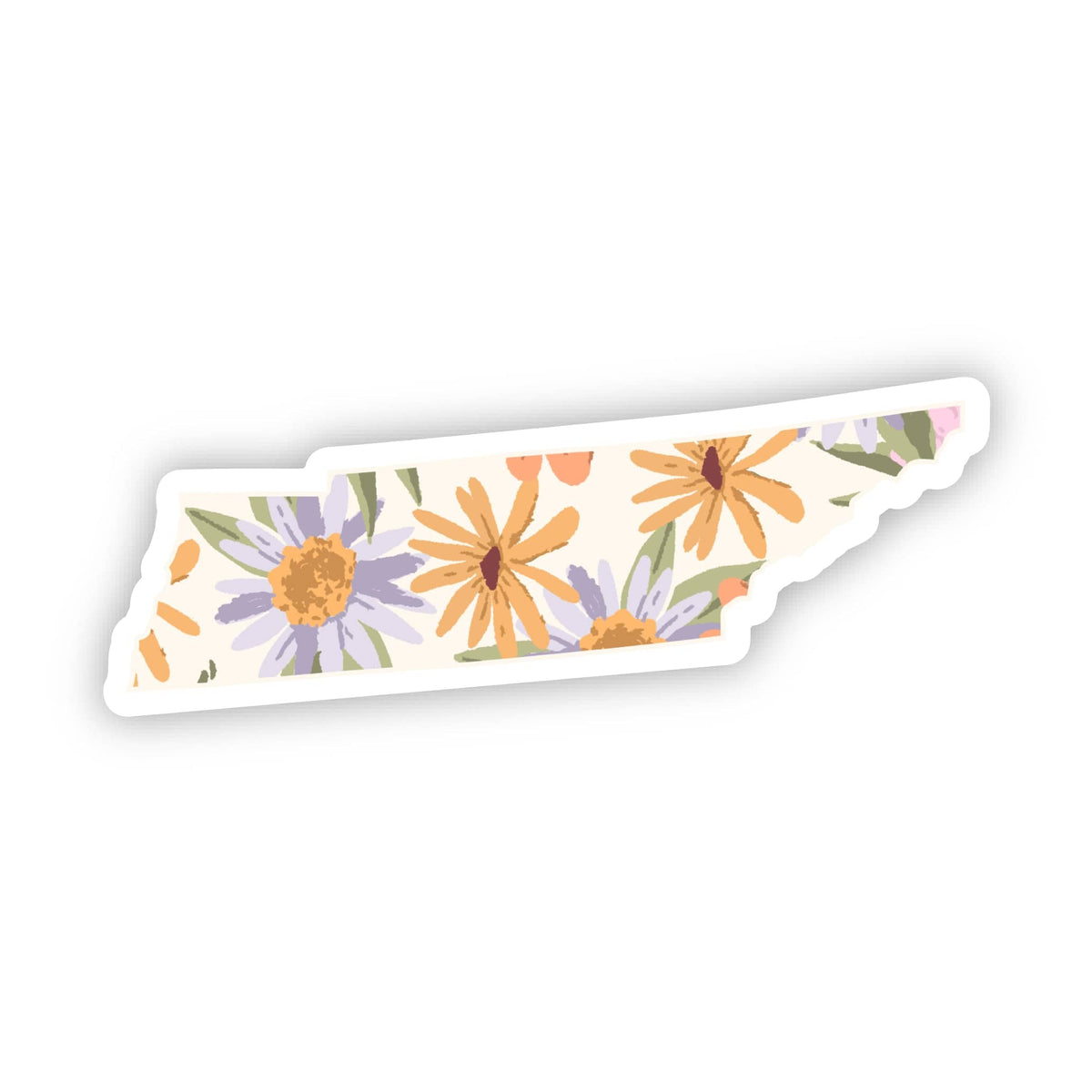 Tennessee Floral Pattern Sticker – Big Moods