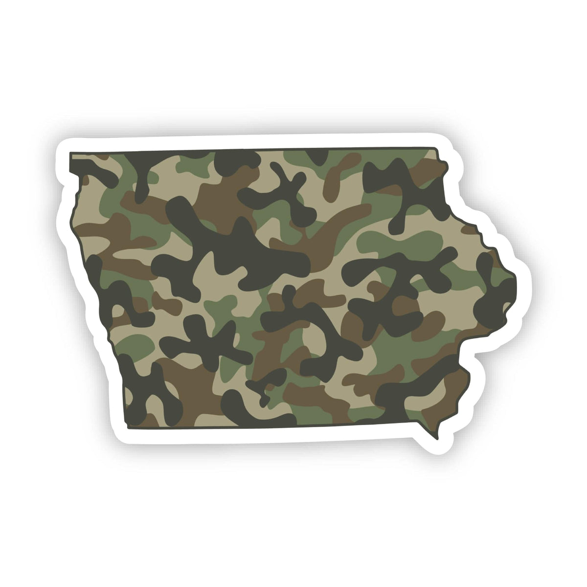 Iowa Camo Pattern Sticker – Big Moods