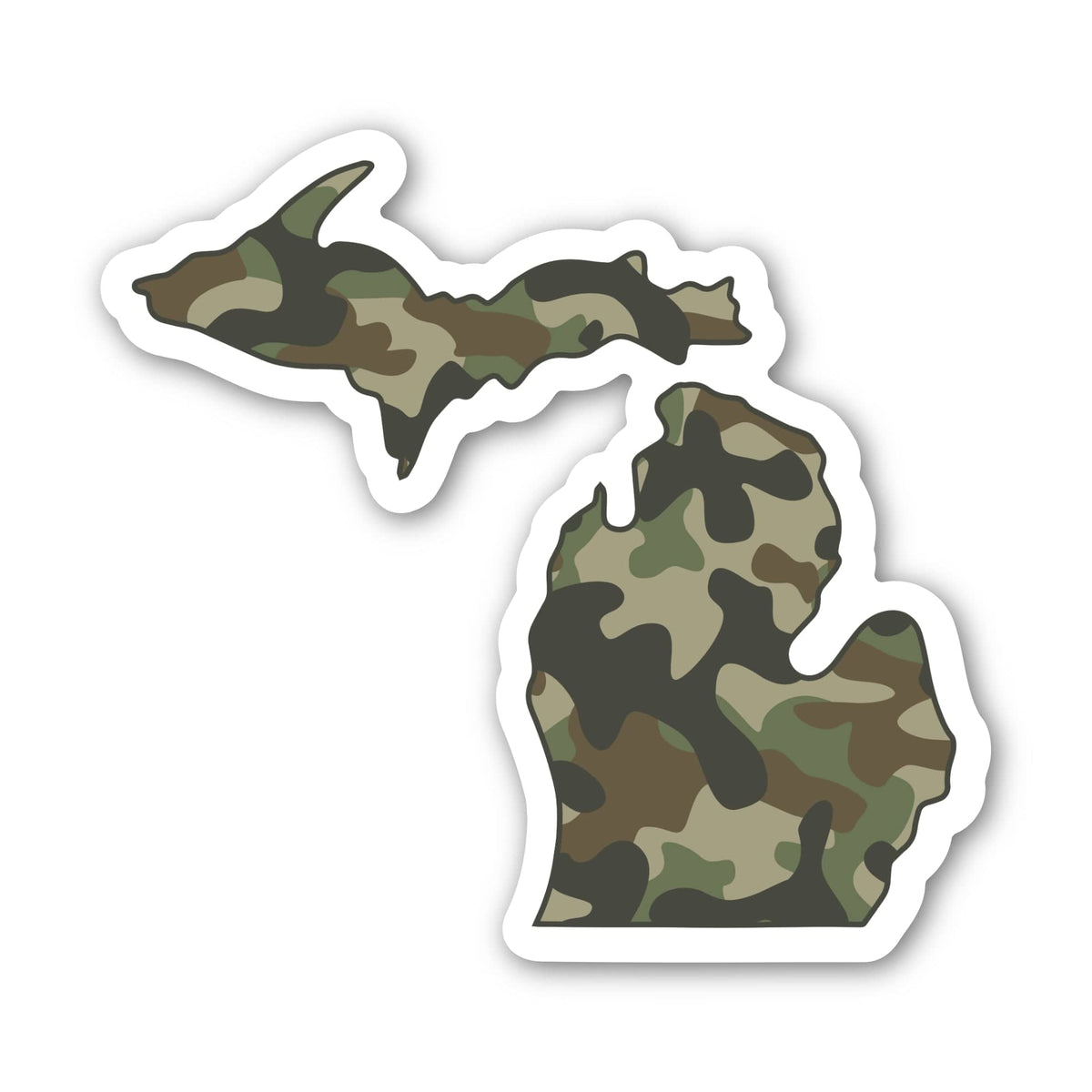 Michigan Camo Pattern Sticker – Big Moods