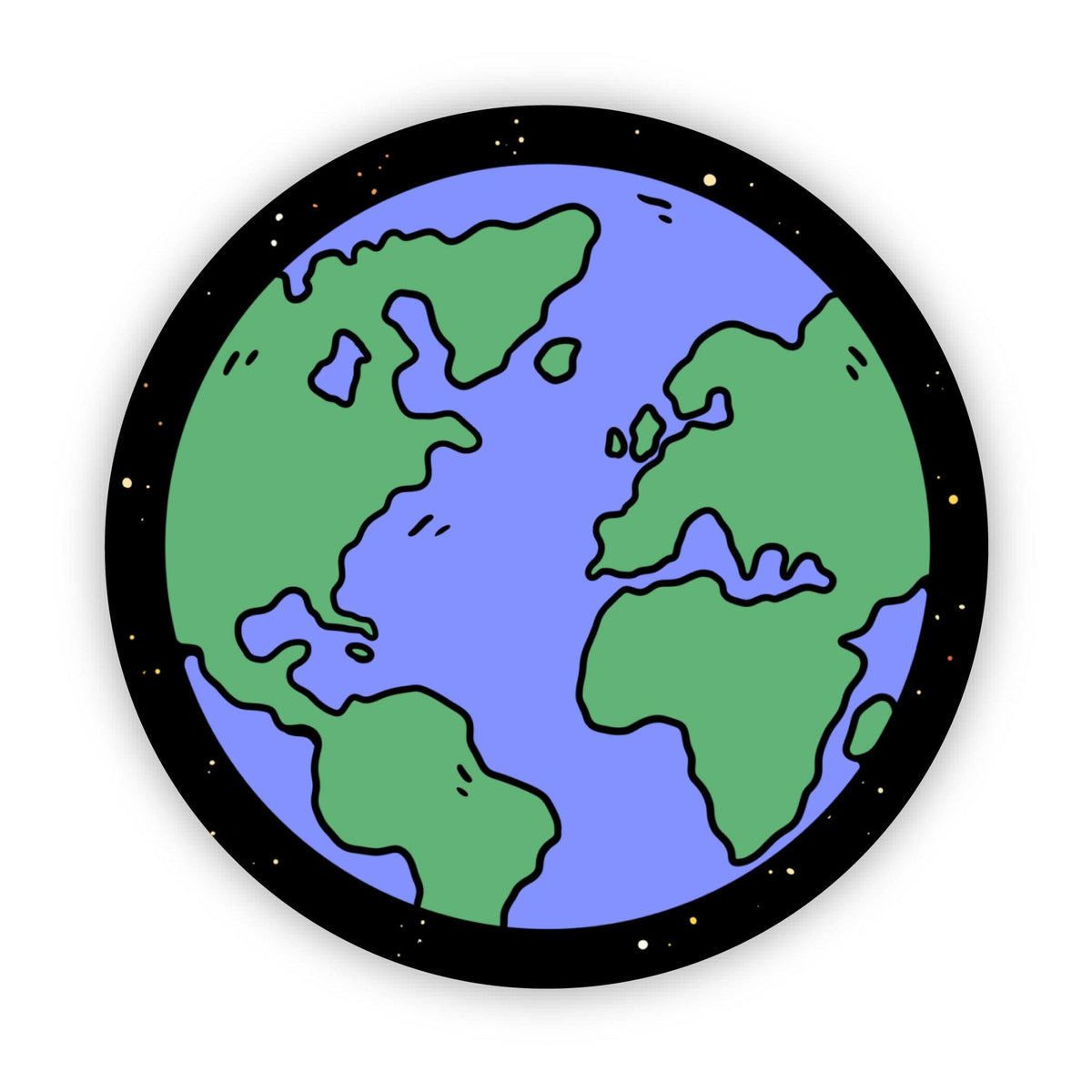 Earth Planet Sticker – Big Moods