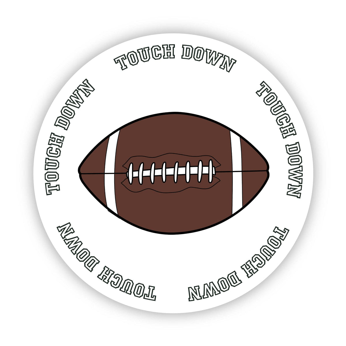 Touch Down Football Sticker – Big Moods
