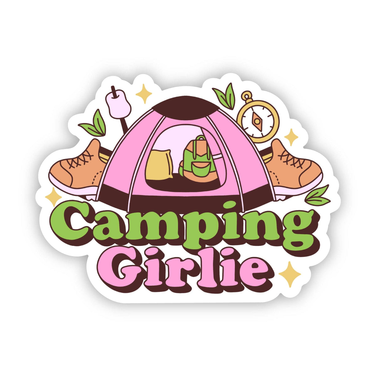 Camping Girlie Sticker – Big Moods