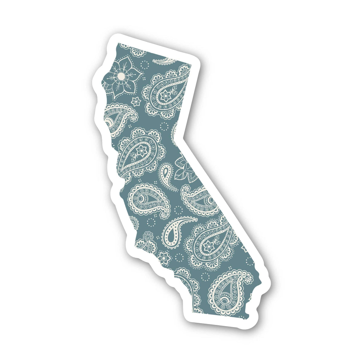 California Paisley Pattern Sticker – Big Moods