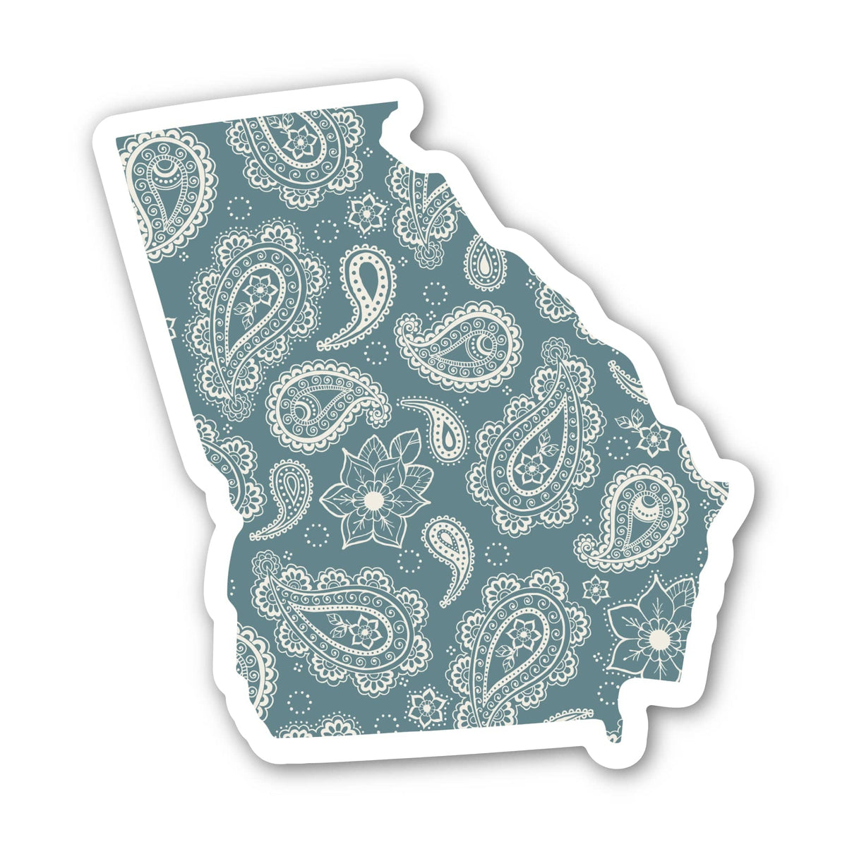 Georgia Paisley Pattern Sticker – Big Moods