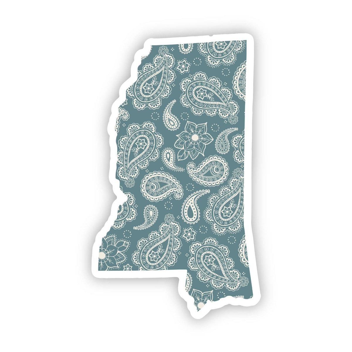 Mississippi Paisley Pattern Sticker – Big Moods