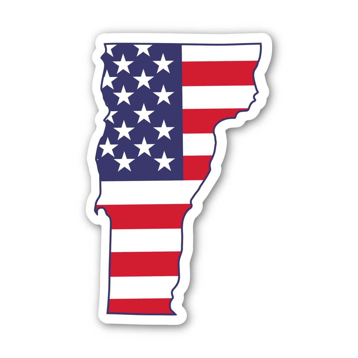 Vermont USA Flag Pattern Sticker – Big Moods
