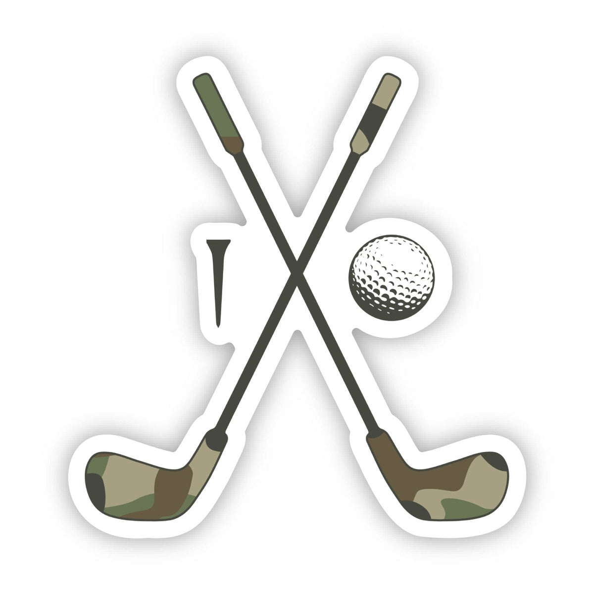 Camo Golf Clubs Sticker – Big Moods