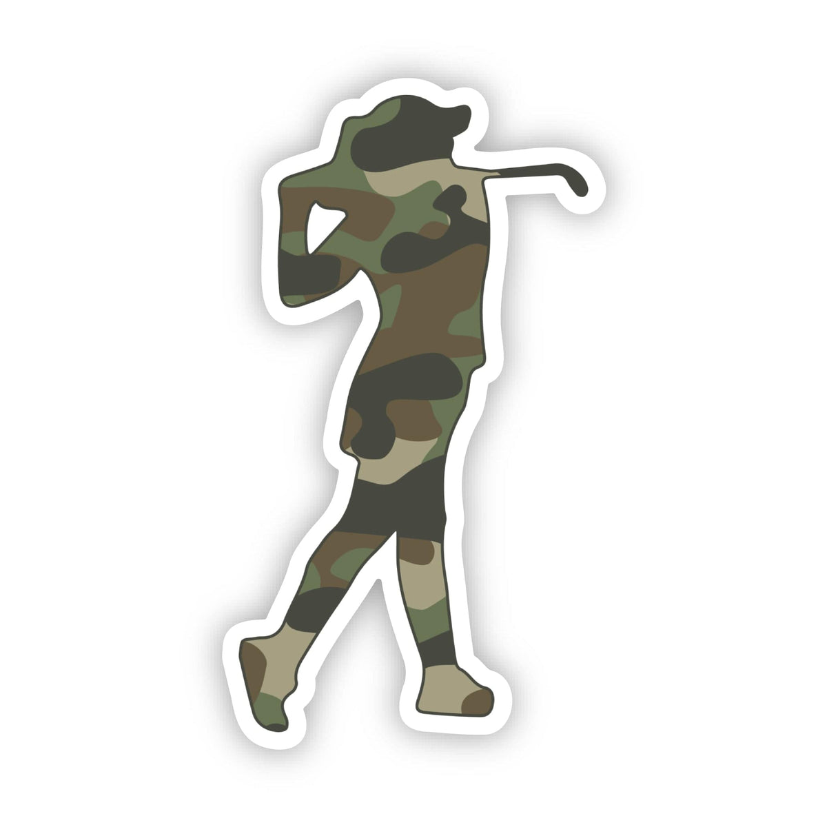 Camo Golf Swing Sticker – Big Moods