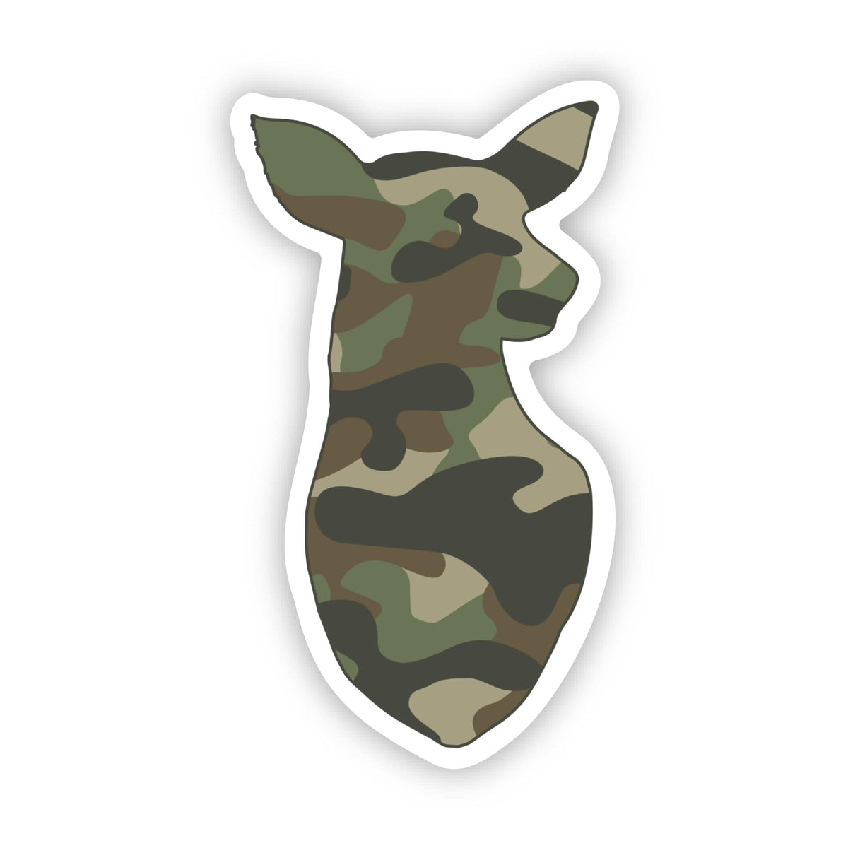 Camo Buck Deer Sticker – Big Moods