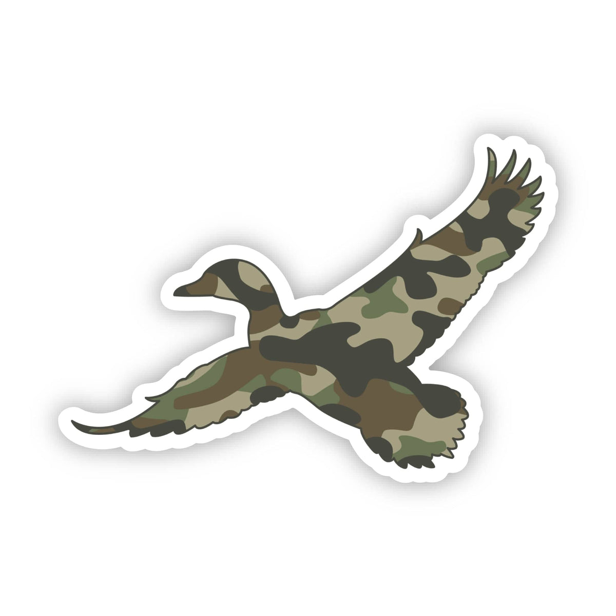 Camo Duck Sticker – Big Moods