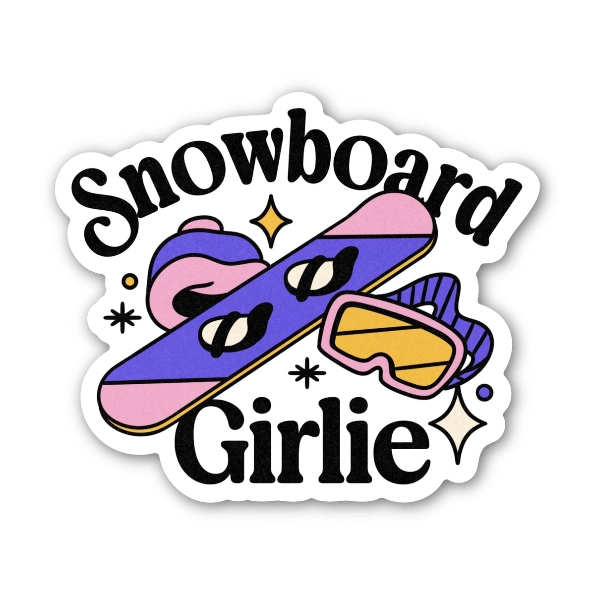 Snowboard Girlie Sticker – Big Moods